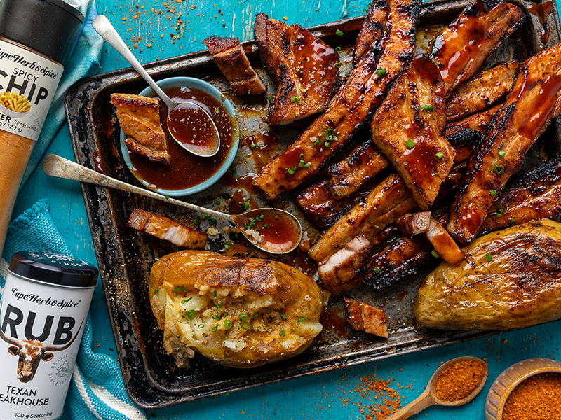 Cape Herb and Spice - BOURBON BBQ PORK BELLY RASHERS