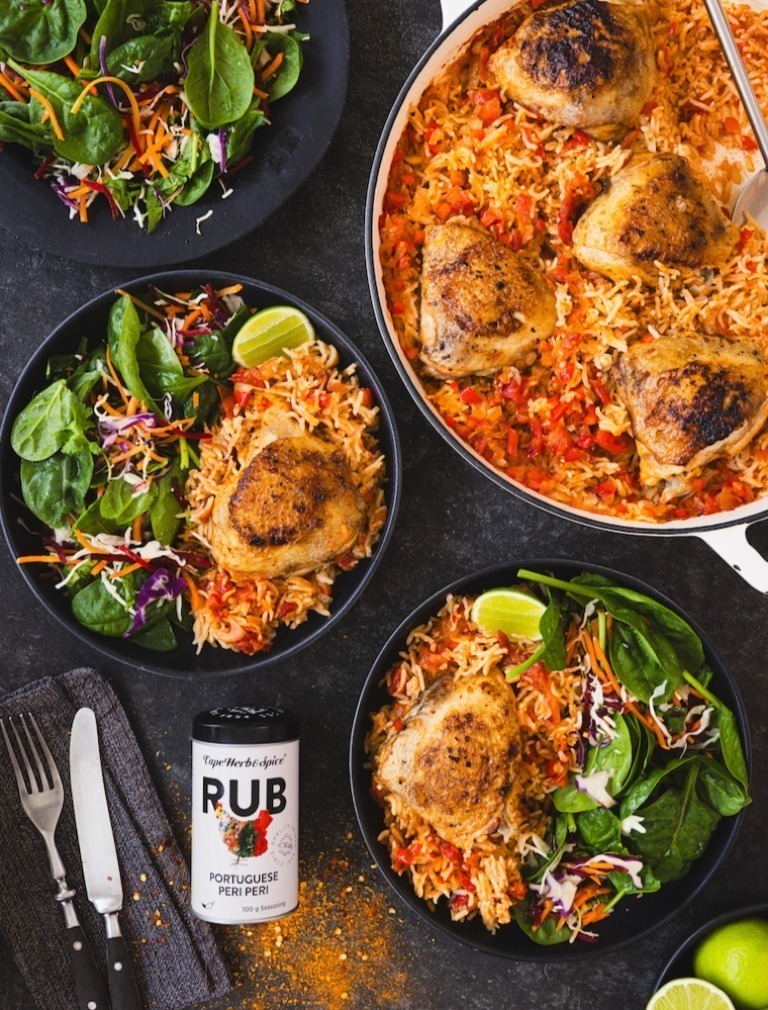 Cape Herb and Spice - Baked Peri Peri Chicken & Rice