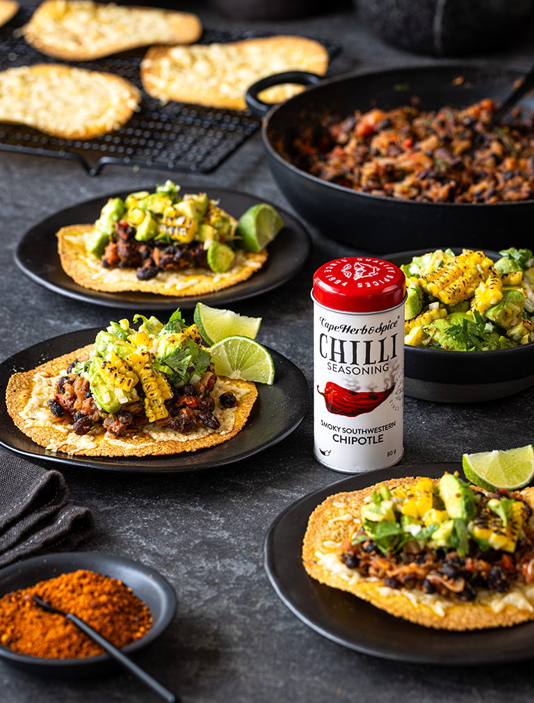 Cape Herb and Spice - Black Bean Tostadas